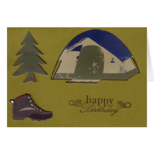 Camping Birthday Card | Zazzle.com