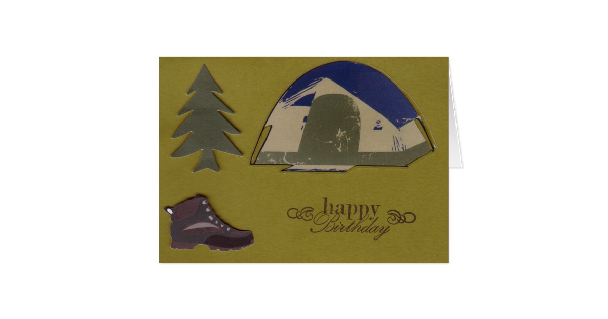 Camping Birthday Card | Zazzle.com