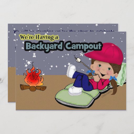 Camping Birthday Party Cards | Zazzle