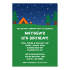 Boys Backyard Campout Birthday Invitations | Zazzle.com
