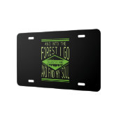 Camping Camper Forest Gift License Plate | Zazzle