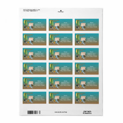 Camping Fun Address Labels | Zazzle