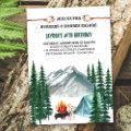 Camping Grill and Smores Camp Out Birthday Invitation | Zazzle