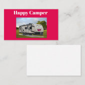 Camping Happy Retirement in ithe RV by Funnycoomb Business Card | Zazzle
