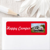 Camping Happy Retirement in ithe RV by Funnycoomb Label | Zazzle