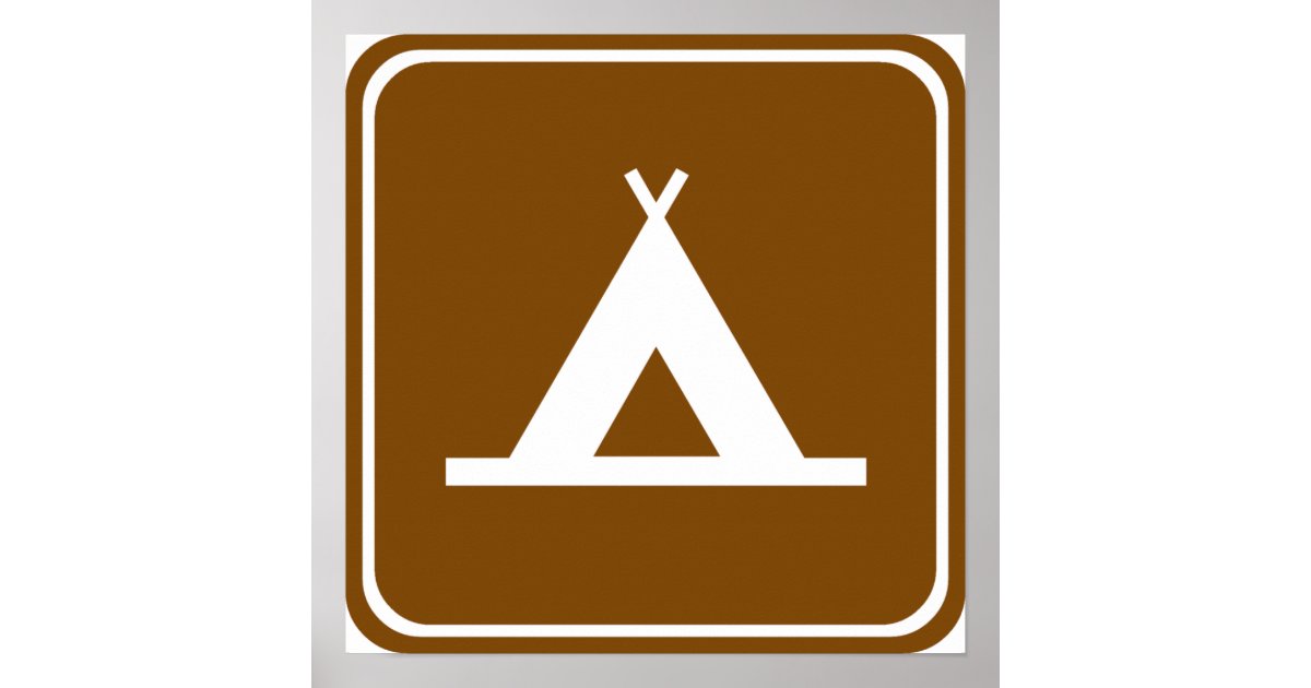 Camping Highway Sign | Zazzle
