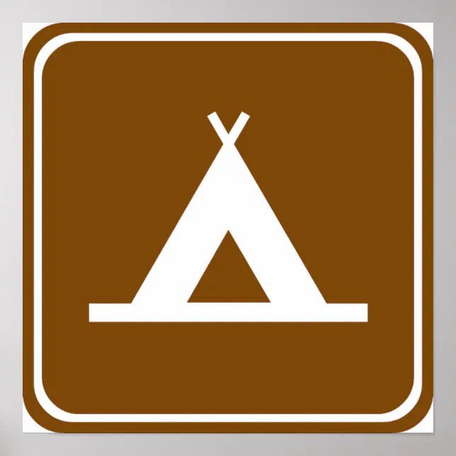 Camping Highway Sign | Zazzle