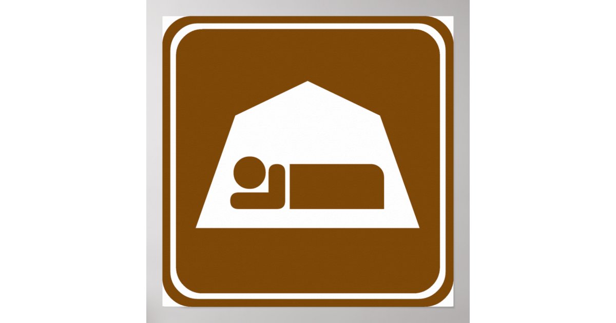 Camping Highway Sign | Zazzle
