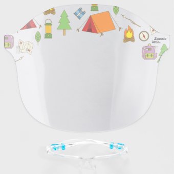 Camping Hiking Outdoors Face Shield | Zazzle