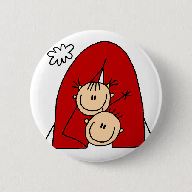 Camping In Tent Button | Zazzle