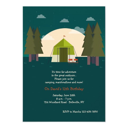 Camping Invitations | Zazzle.com