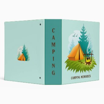 Camping Memories Binder | Zazzle