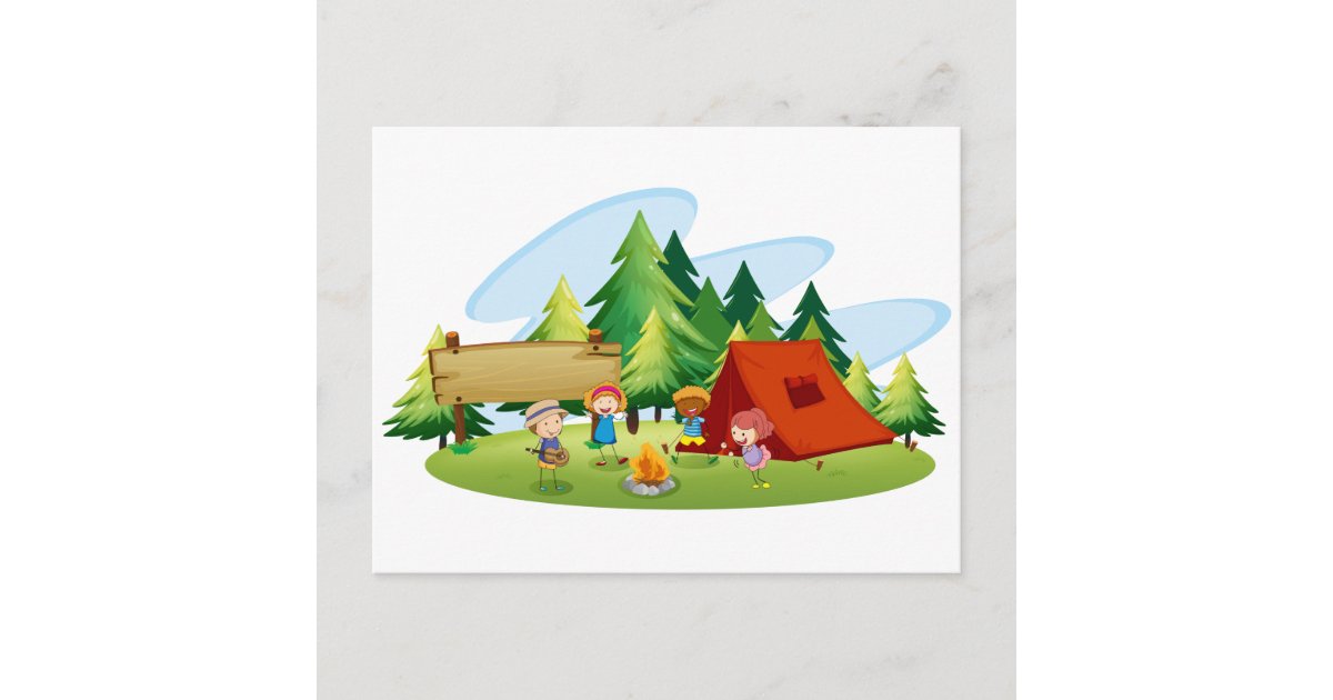 Camping Postcard | Zazzle
