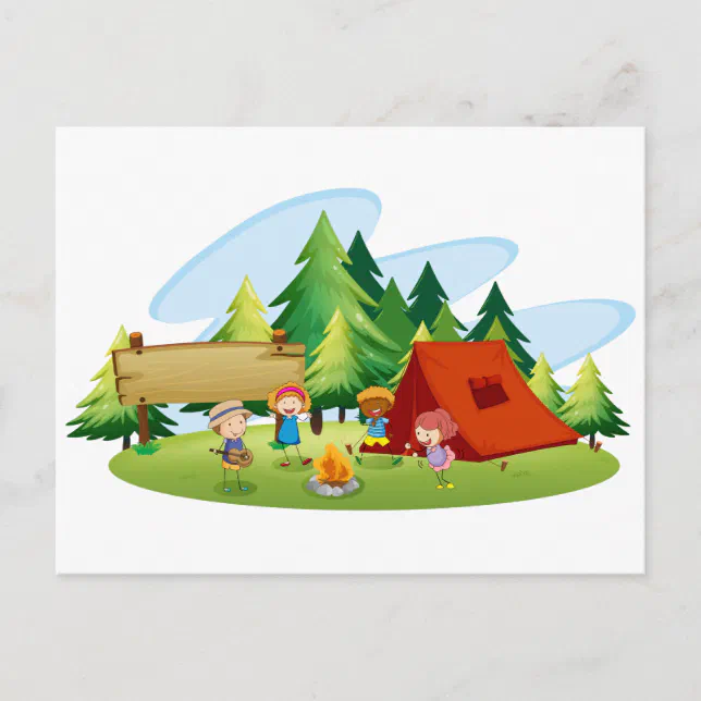 Camping Postcard | Zazzle