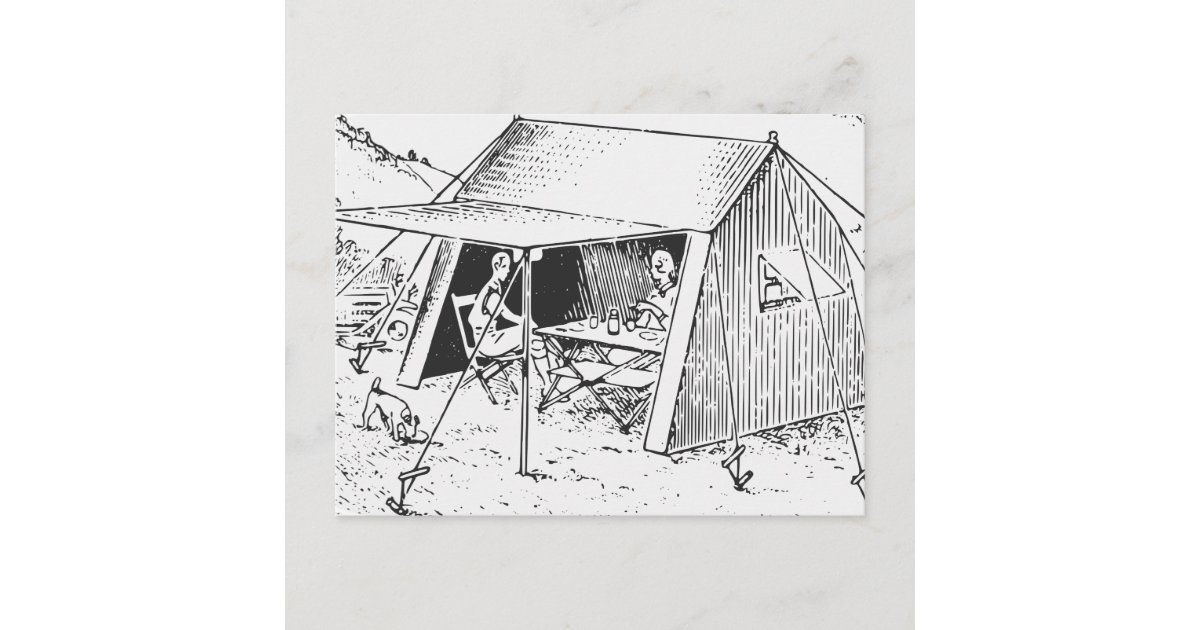 Camping Postcard | Zazzle