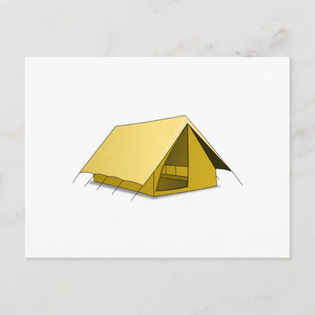 Camping Tent Postcard | Zazzle