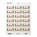 Camping, Tents and Campfire, Woodland Address Label | Zazzle