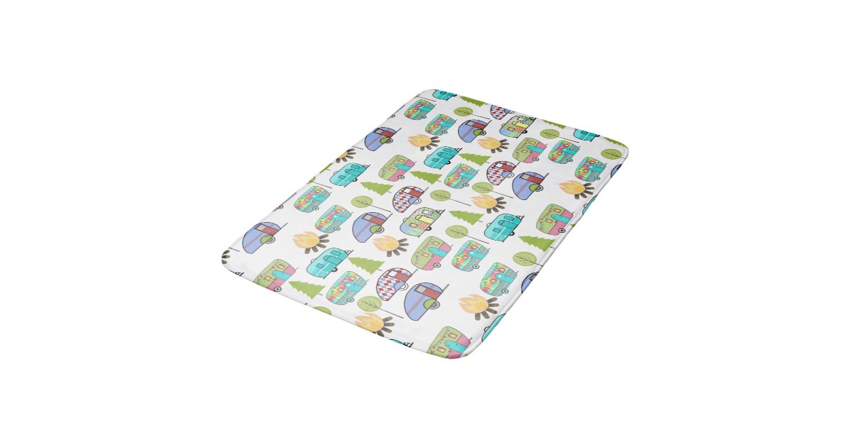 Camping Themed Bath Mats | Zazzle