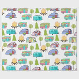 Camping Themed Wrapping Paper | Zazzle