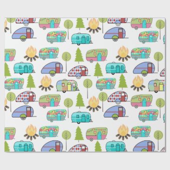 Camping Themed Wrapping Paper | Zazzle