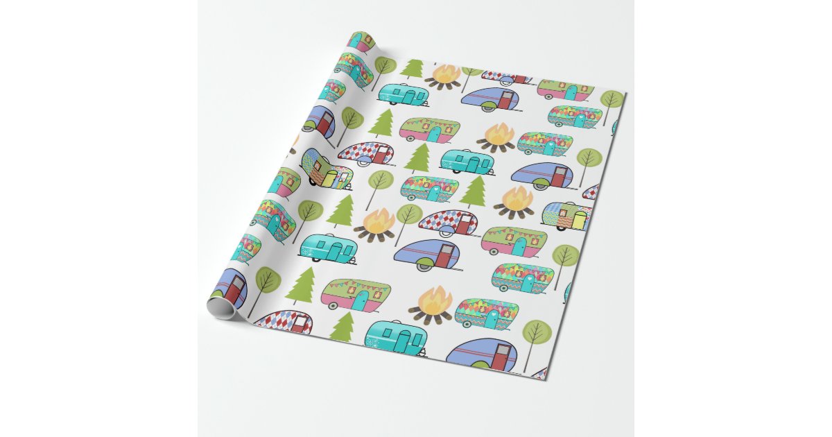 Camping Themed Wrapping Paper | Zazzle