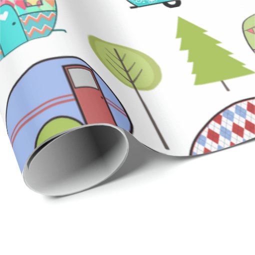 Camping Themed Wrapping Paper | Zazzle