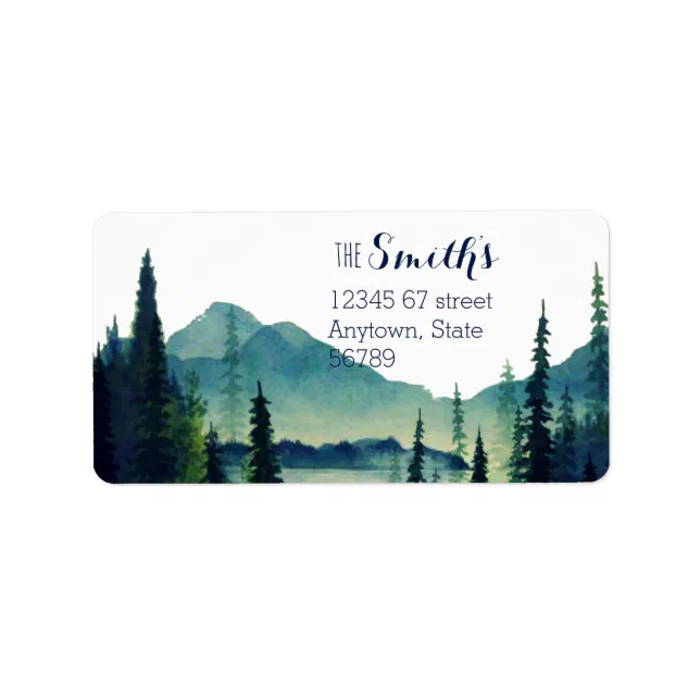 Camping Wedding Return Address Labels | Zazzle