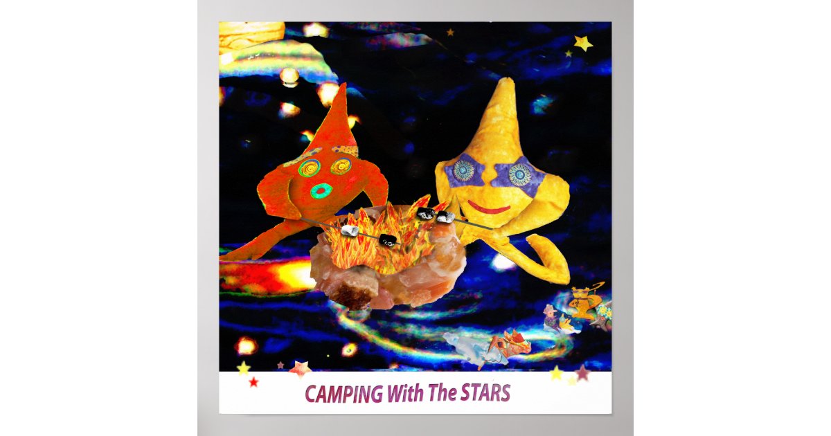 Camping with the stars poster | Zazzle
