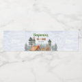 Camping Woodland Birthday Water Bottle Label | Zazzle
