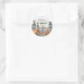 Camping Woodland Labels Birthday Baby Shower | Zazzle