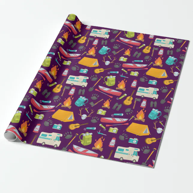 Camping Wrapping Paper | Zazzle