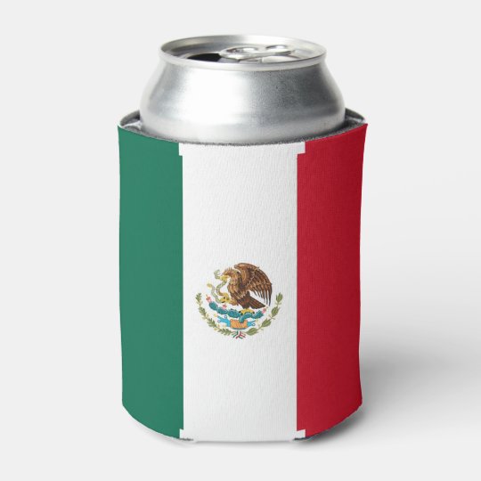 Can Cooler with flag of Mexico | Zazzle.com