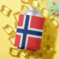 Can Cooler with flag of Norway | Zazzle