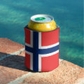 Can Cooler with flag of Norway | Zazzle