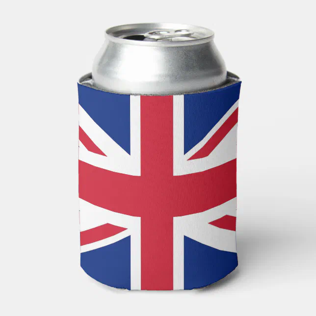 Can Cooler with flag of United Kingdom | Zazzle