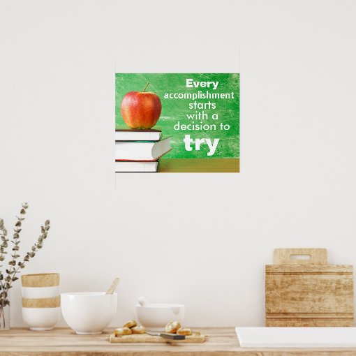 Can-Do Attitude Classroom Poster | Zazzle