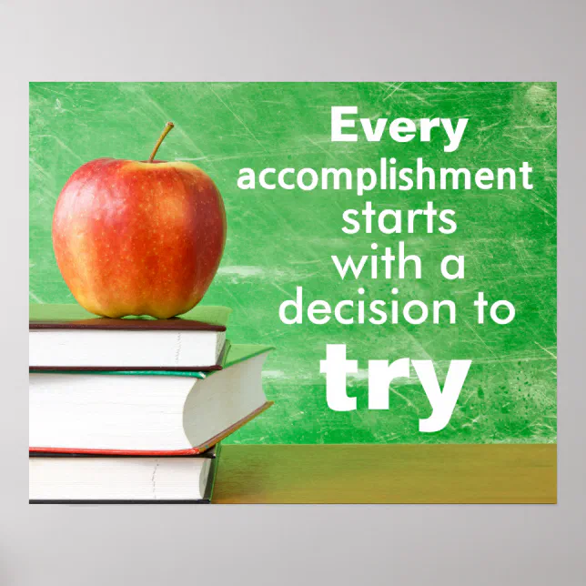 Can-Do Attitude Classroom Poster | Zazzle