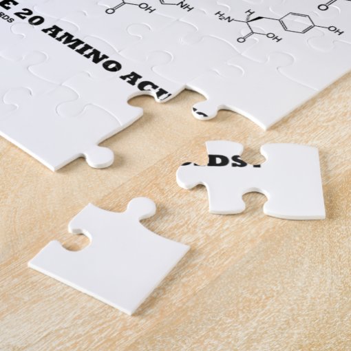 Can You Identify The 20 Amino Acids? (Chemistry) Jigsaw Puzzle | Zazzle