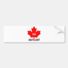 Canadian-American Waving Flag Bumper Sticker | Zazzle.com