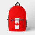 Canada, backpack, Canadian Flag / patriotic Printed Backpack | Zazzle