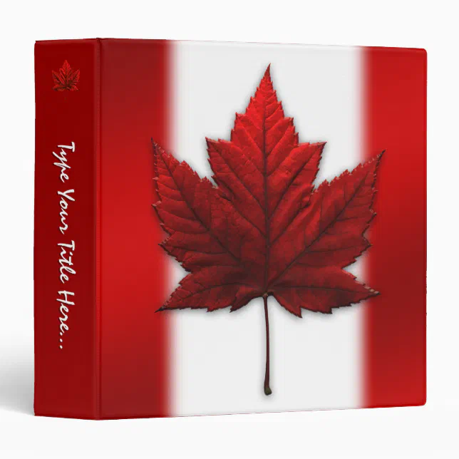 Canada Binder Custom Canada Souvenir Binder Album | Zazzle