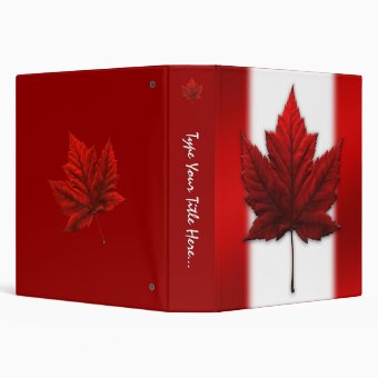 Canada Binder Custom Canada Souvenir Binder Album | Zazzle
