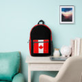 Canada, black backpack, Canadian Flag / patriotic Printed Backpack | Zazzle