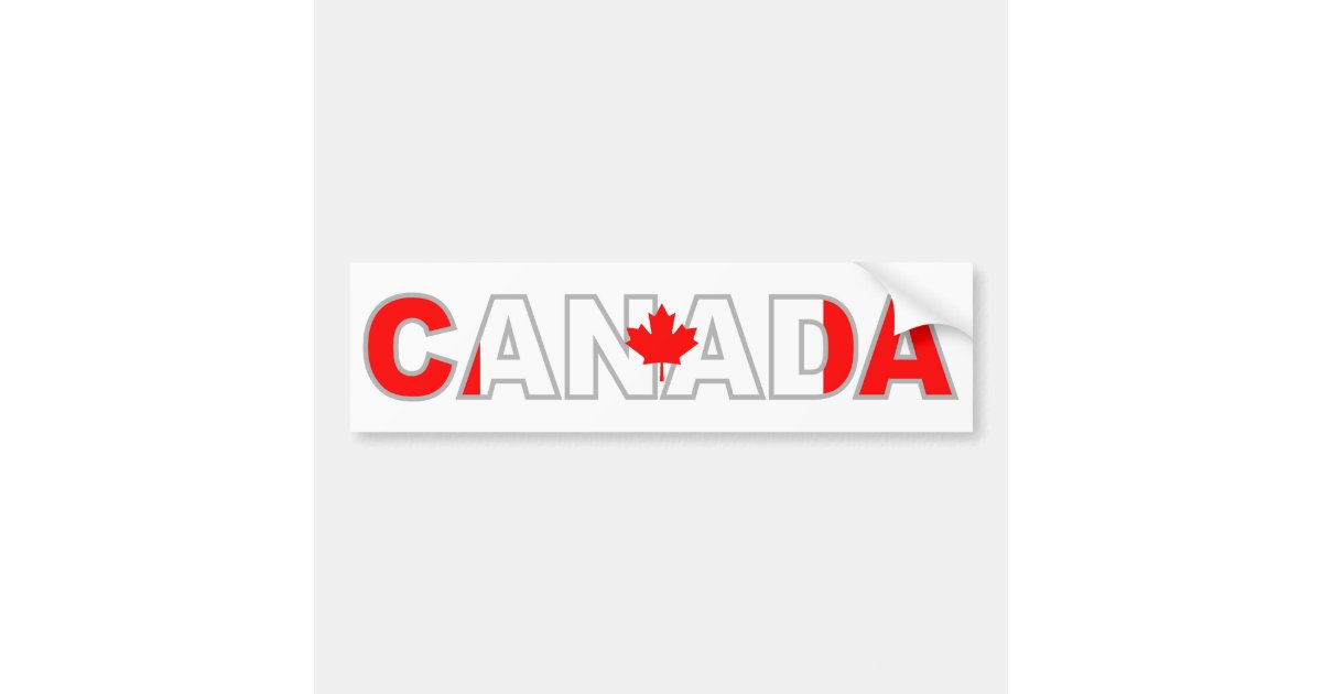 Canada Bumper Sticker | Zazzle