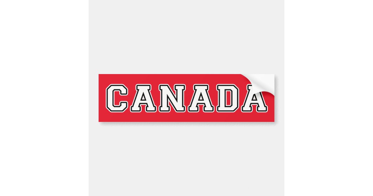 Canada Bumper Sticker | Zazzle