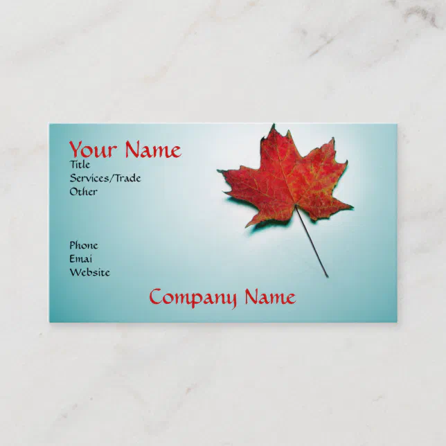 canada business card | Zazzle