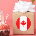 Canada/Canadian Flag Classic Round Sticker | Zazzle