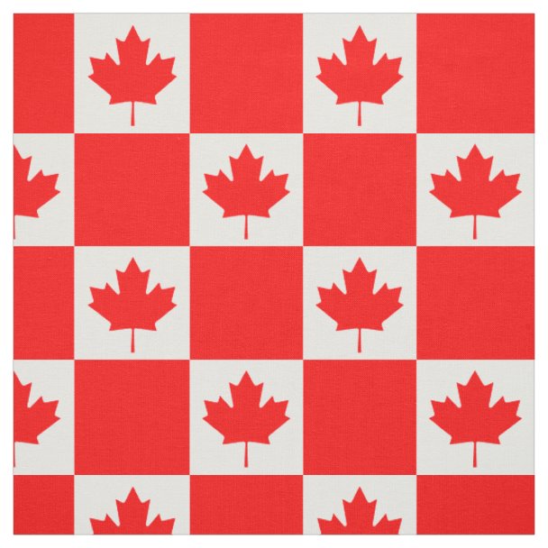 Canadian Flag Fabric | Zazzle