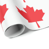 Canada Canadian flag Maple Leaf Wrapping Paper | Zazzle