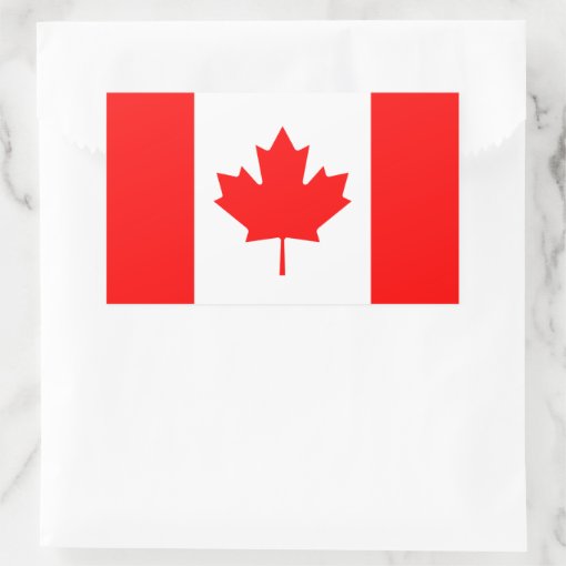 Canada/Canadian Flag Rectangular Sticker | Zazzle